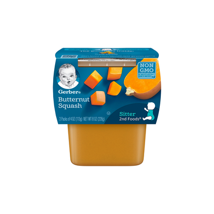 GERBER® 2nd Foods Twin Pack Butternut Squash | Nestlé FamilyNes